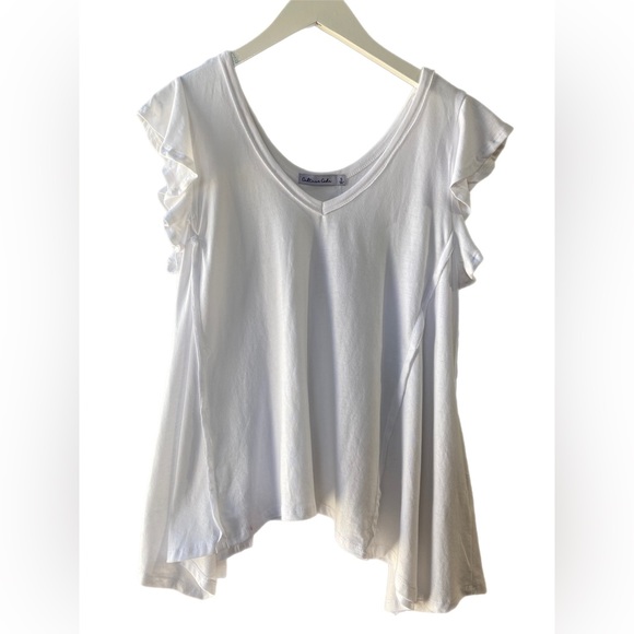 Culture Code | Tops | Culture Code V Neck Tee New Sml White Flutter ...